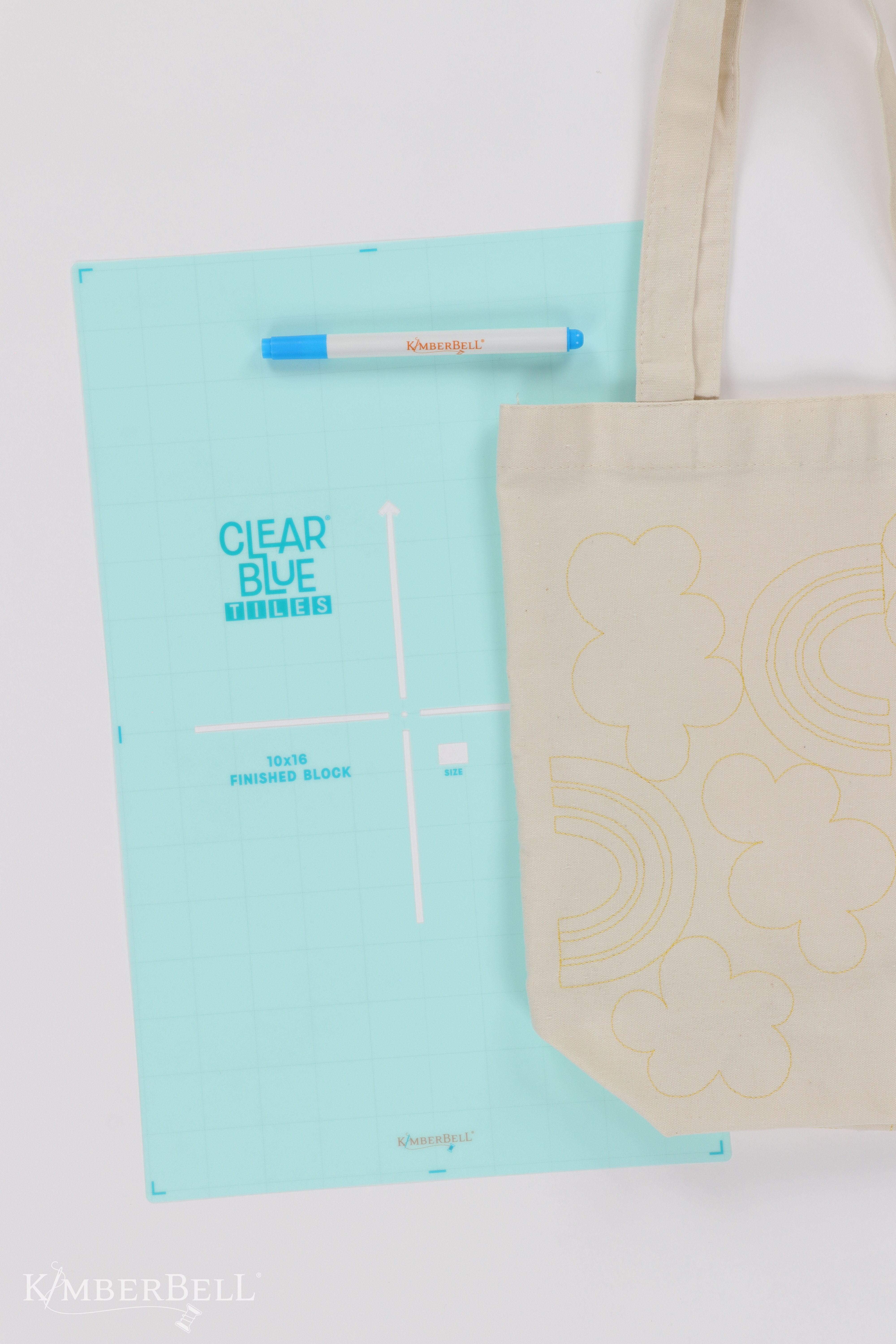 Clear Blue Tiles Expansion Set 2 & Large-Scale Background Quilting Des ...