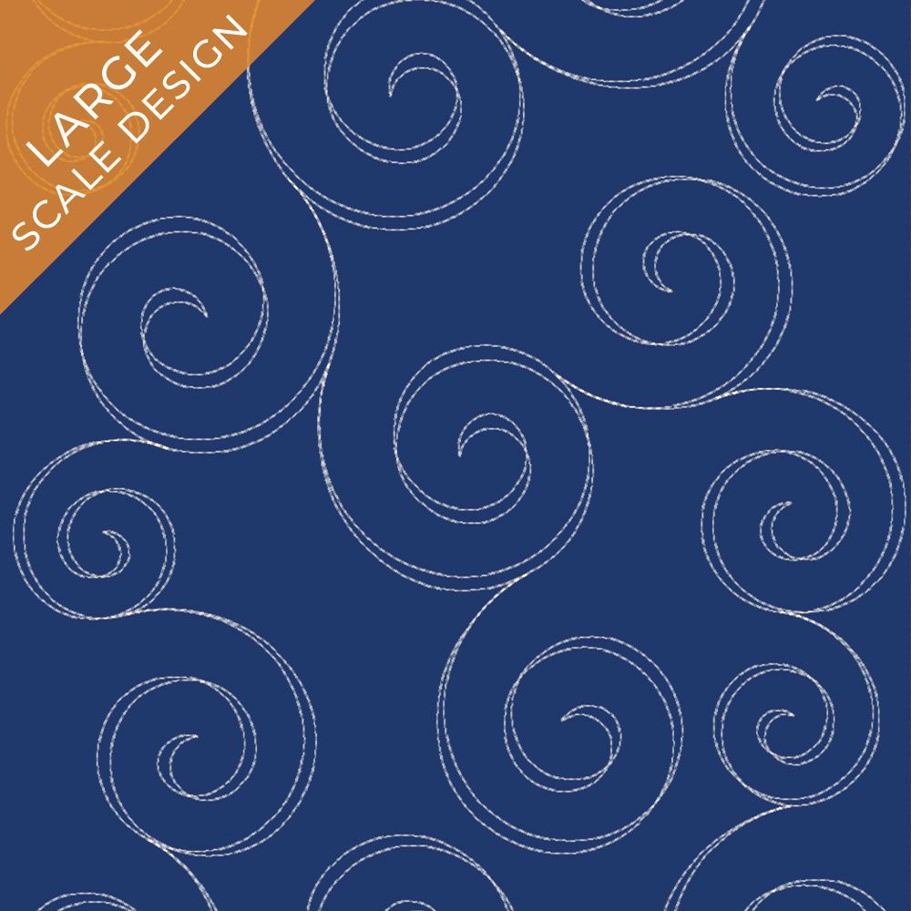 Clear Blue Tiles Expansion Set 2 & Large-Scale Background Quilting Des ...